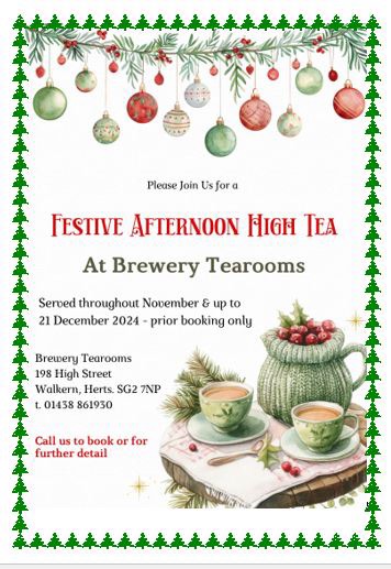 Festive Afternoon High Tea | Brewery Tearooms and Gift Shop